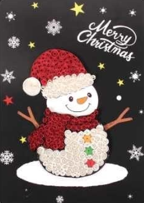 Christmas Snowman DIY Making Kit. Paper Quilling Set F07M3-6-Snowman ...
