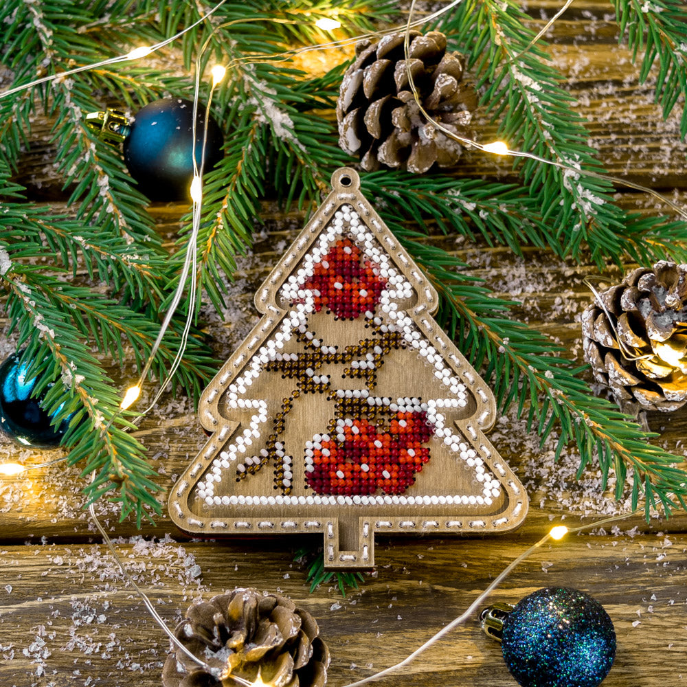 Bead embroidery kit on wood FLK-374 — cshobby